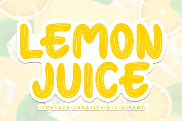 Lemon Juice Typeface - Free Font