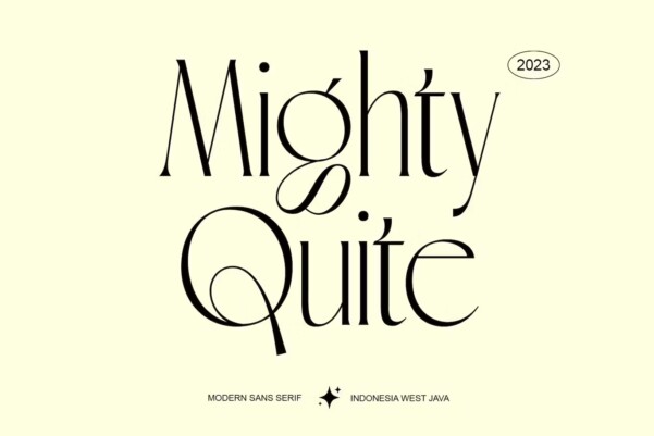 Mighty Quite Font - Free Font