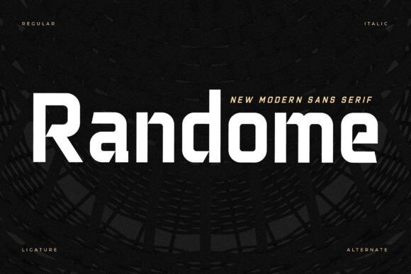 Randome Font - Free Font
