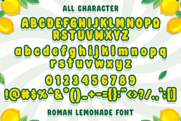 Roman Lemonade Font - Free Font