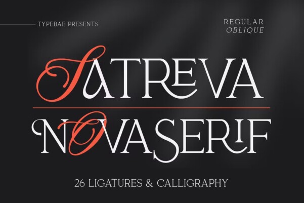 Satreva Nova Serif Font - Free Font