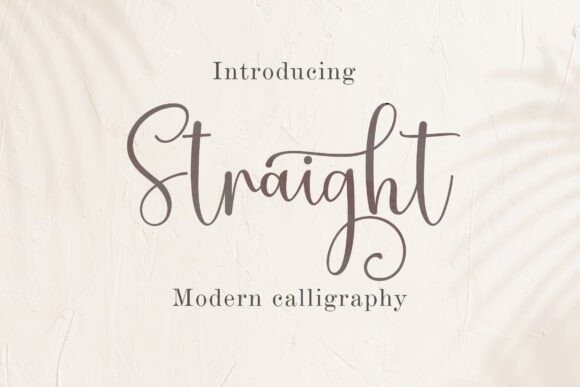 Straight Script Font - Free Font