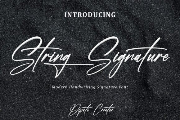 String Signature Font - Free Font