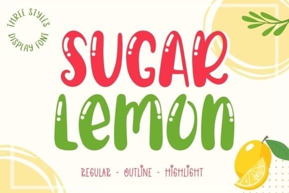 Sugar Lemon Font - Free Font