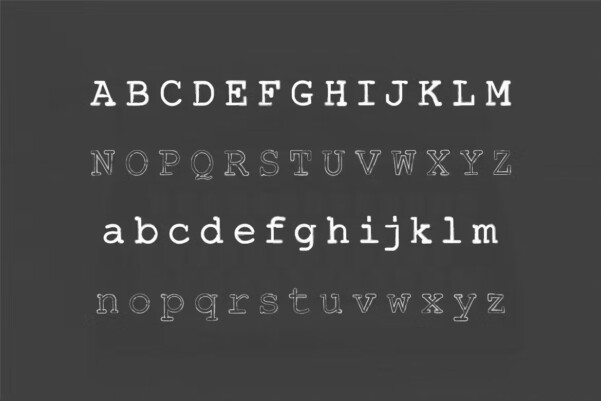 Typewriter Inked Font - Free Font