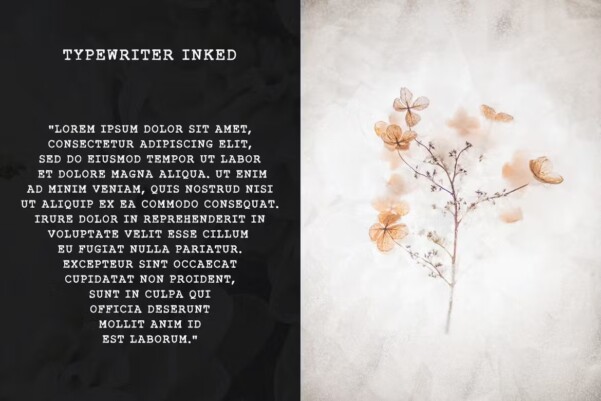 Typewriter Inked Font - Free Font