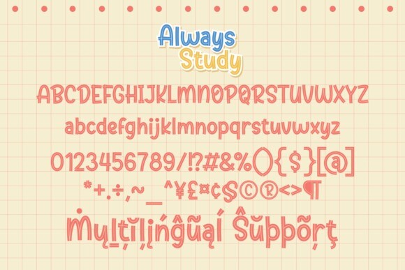 Always Study Font - Free Font