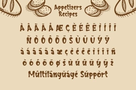 Appetizers Recipes Font - Free Font