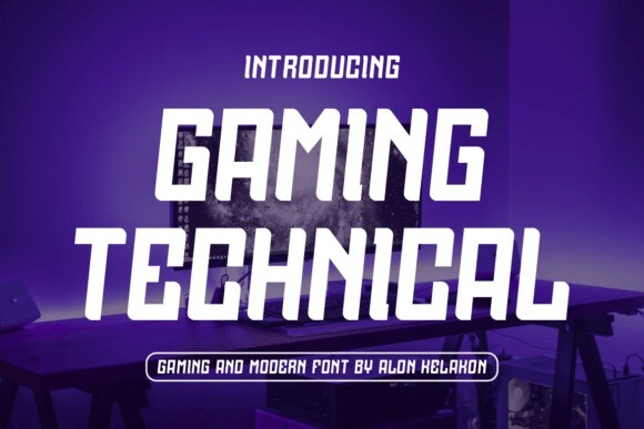 Gaming Technical Font - Free Font