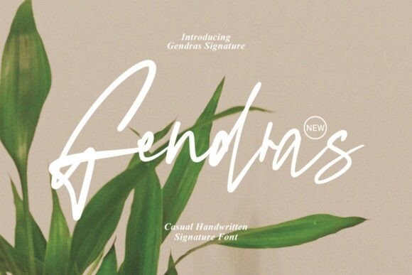 Gendras Signature Font - Free Font