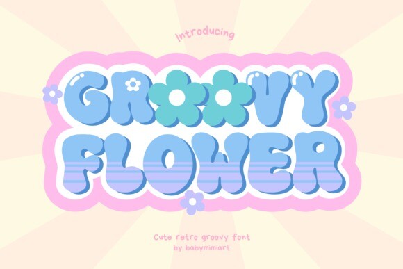 Groovy Flower Font - Free Font