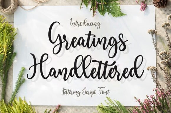 Handlettered Greetings Font - Free Font