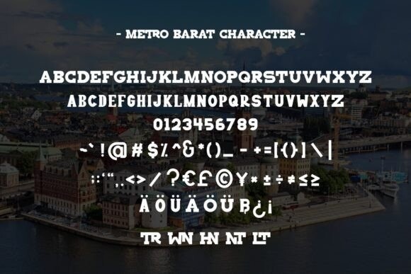 Metro Barat Font - Free Font