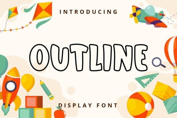 Outline Display Font - Free Font