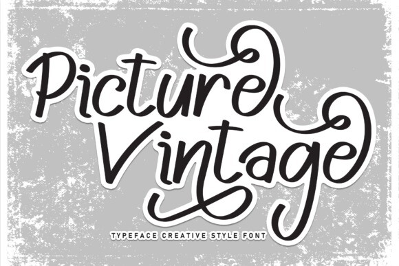 Picture Vintage Font - Free Font