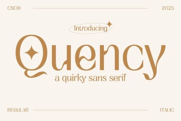 Quency Font - Free Font