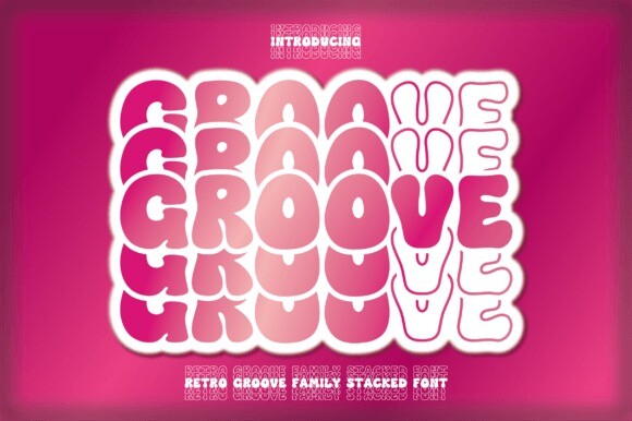 Retro Groove Stacked Font - Free Font