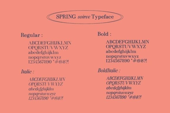 Spring Soiree Font - Free Font