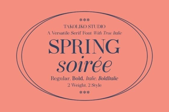 Spring Soiree Font - Free Font