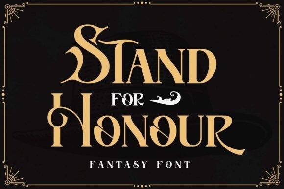 Stand for Honour Font - Free Font
