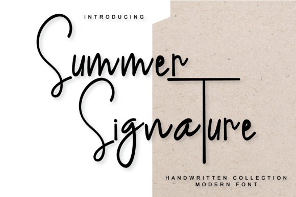 Summer Signature Typeface - Free Font