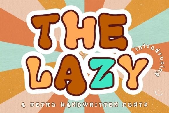 The Lazy Display Font - Free Font