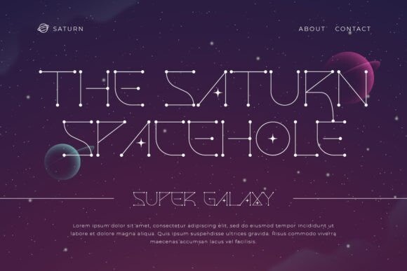 Variable Star Font Free Font