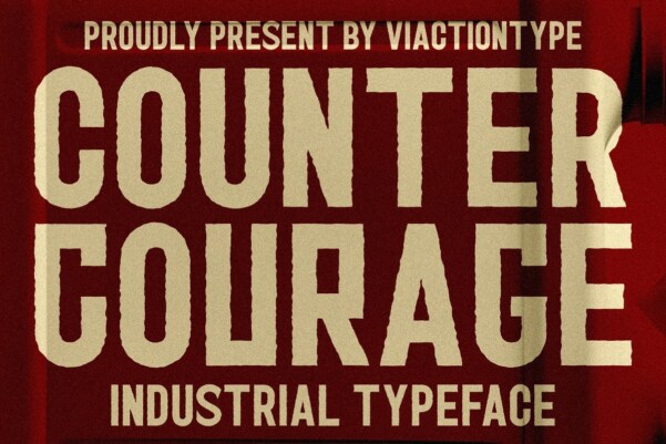 VT Counter Courage Font - Free Font