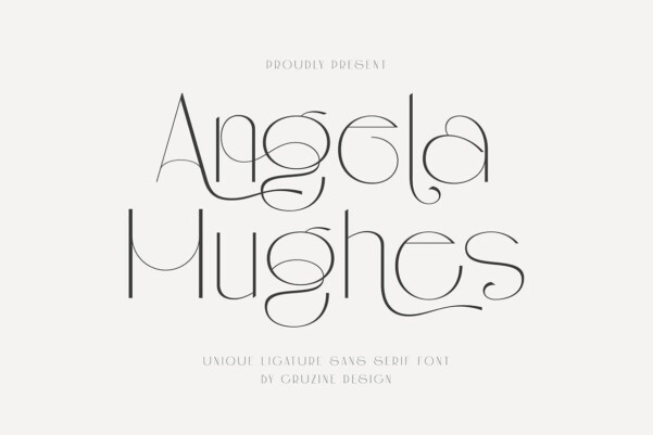 Angela Hughes Font - Free Font