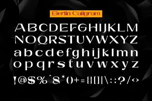 Berlin Caligram Font - Free Font