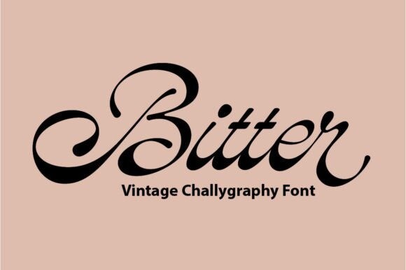 Bitter Script Font - Free Font