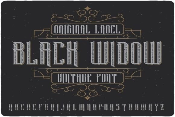 Black Widow Typeface - Free Font