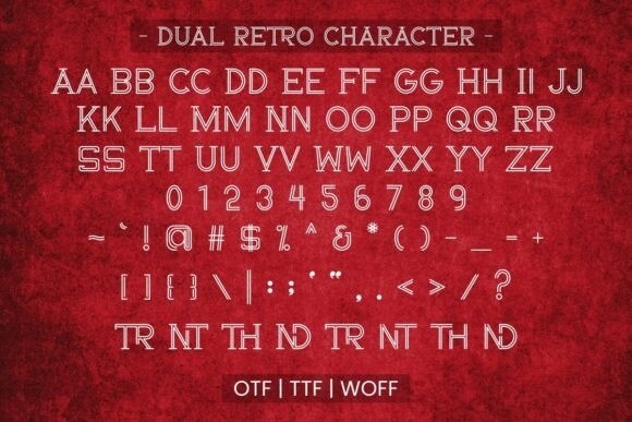 Dual Retro Font - Free Font