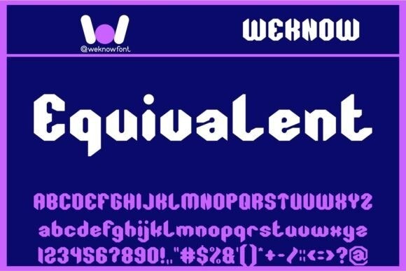 Equivalent Font - Free Font