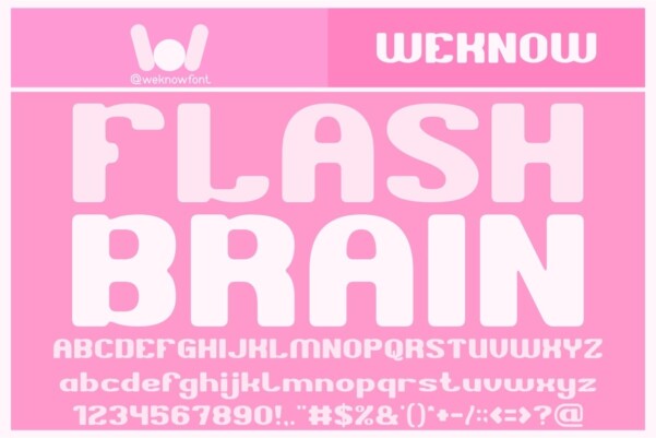Flash Brain Font - Free Font