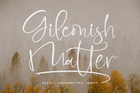 Gilconish Matter Font - Free Font