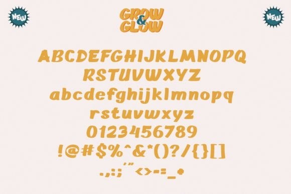 Grow and Glow Font - Free Font