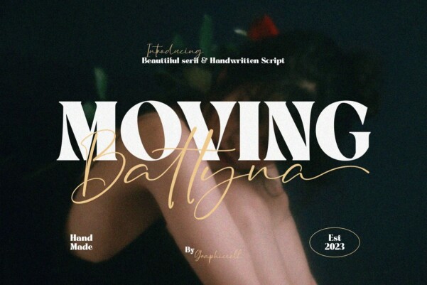 Moving Battyna Duo Font - Free Font