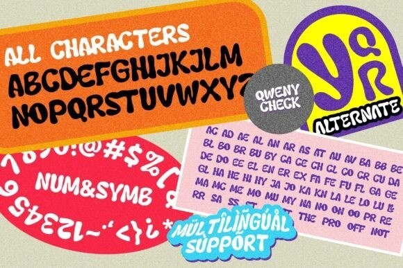 Qweny Check Font - Free Font