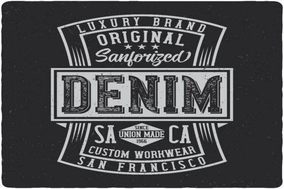 Wanted Denim Font - Free Font