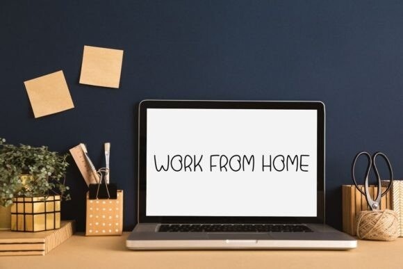 Work from Home Font - Free Font
