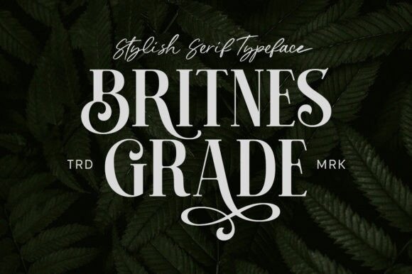 Britnes Grade Font - Free Font