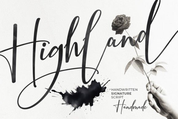 Highland Script Font - Free Font
