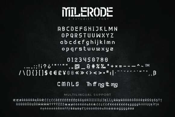Milerode Font - Free Font