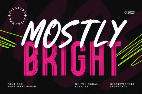 Mostly Bright Font - Free Font