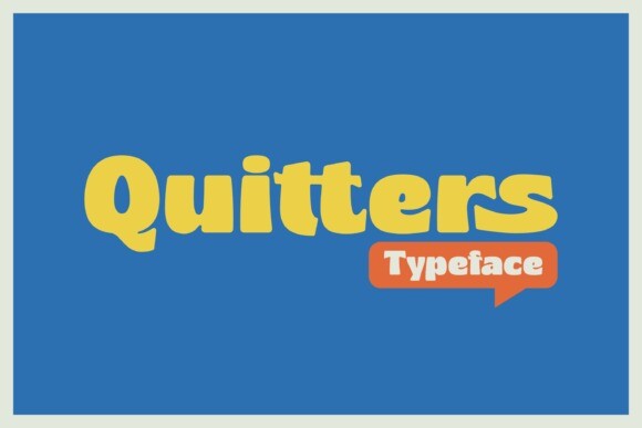 Quitters Font - Free Font