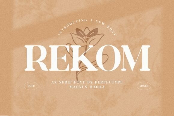 Rekom Font - Free Font