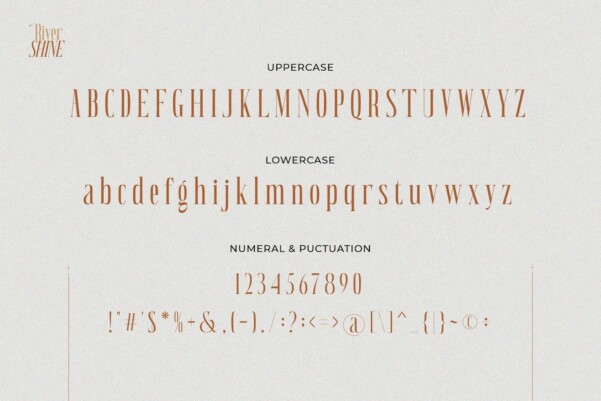 River Shine Font - Free Font
