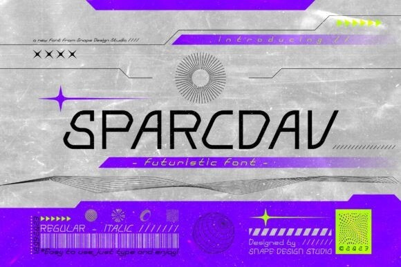 Sparcdav Font - Free Font