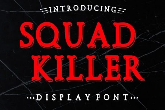 Squad Killer Font - Free Font